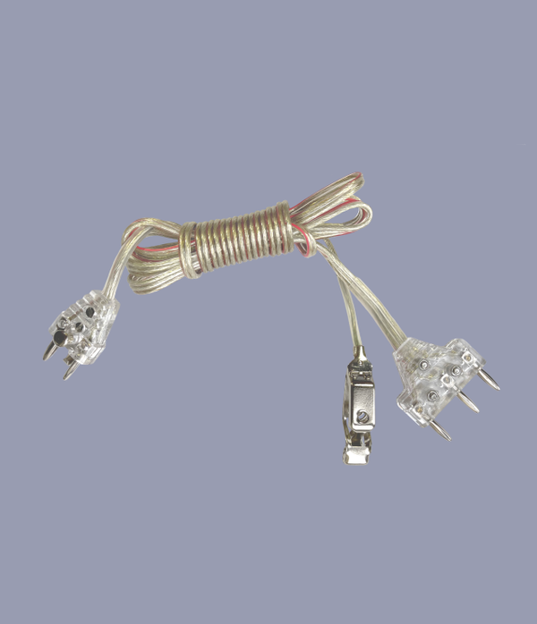 WFS Foil and Sabre Body Wire with Transparent Plugs - World Fencing Style